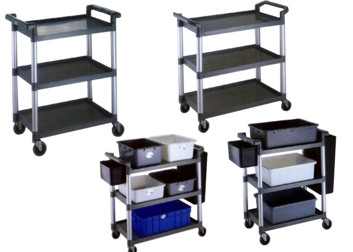 Foldable Restaurant Or Hotel Room Service Cart Stainless Steel With ...