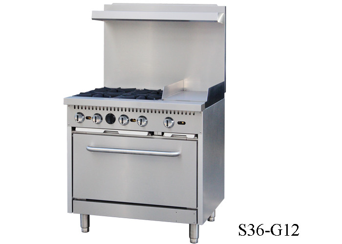 Commercial Restaurant Cooking Equipment 4 / 6 / 10 Pcs Outdoor Gas ...
