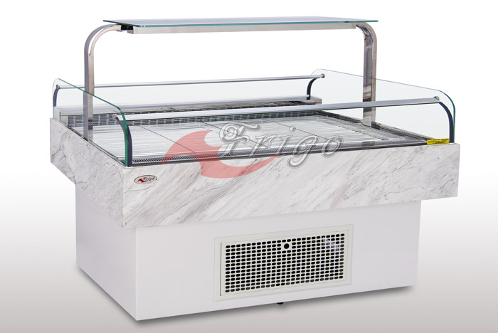 New Island Open Chiller - For Cheese - Sweet - Stainless Steel Shelf ...